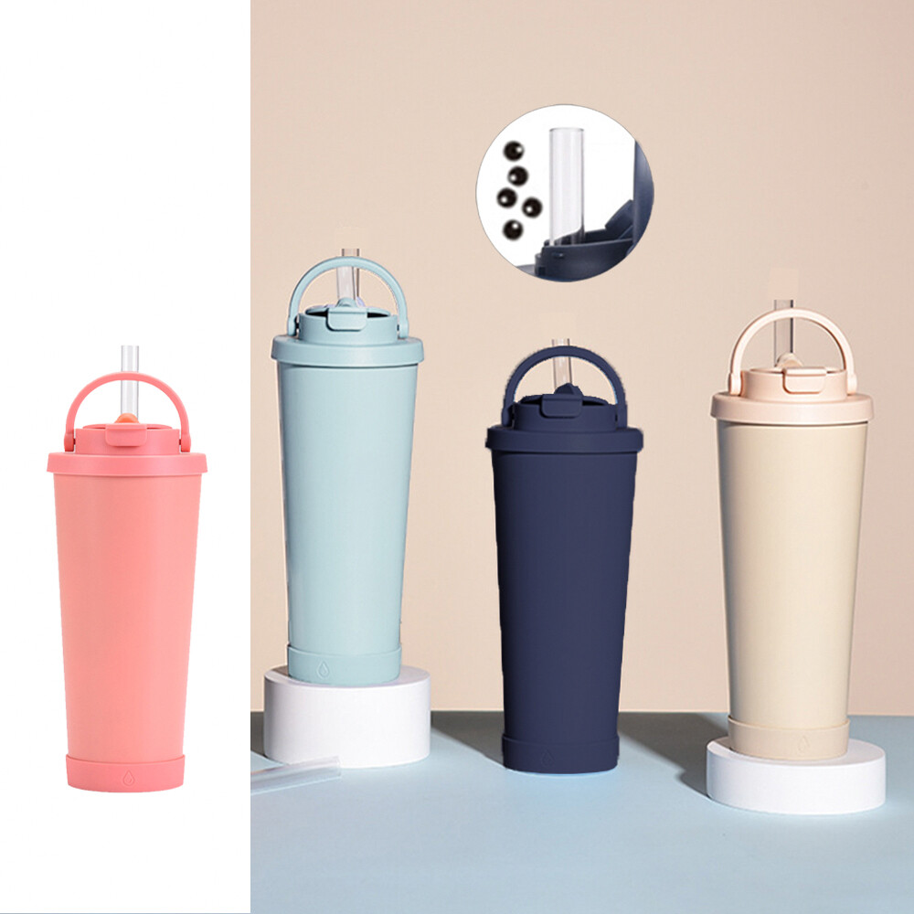 莫蘭迪830ml/710ml雙飲手提保溫杯 珍奶吸管杯 不鏽鋼/陶瓷內膽環保杯 冰霸杯推薦 | 松果購物｜放大你對家的想像 | LINE購物