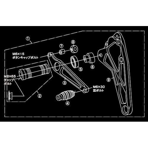 SHIFT UP APE100Dバックステップブレ-キガワASSY. (203600-RA) 通販 LINEポイント最大0.5%GET | LINEショッピング
