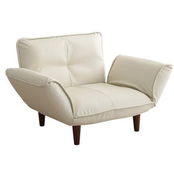 CELLUTANE A282p-598WH PVCアイボリー 和楽 カウチソファ 日本製 14段 リクライニング 一人掛け メーカー直送 | LINEブランドカタログ