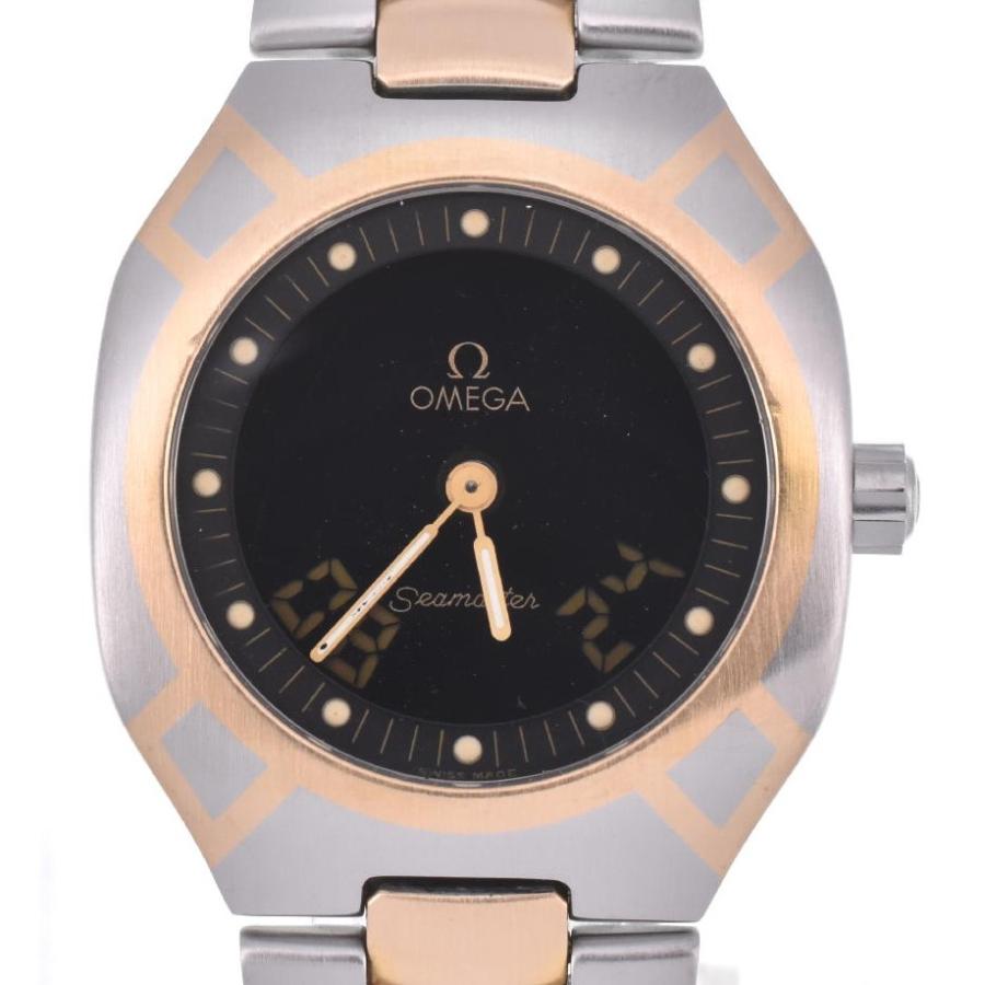 オメガ OMEGA 2440.50 シーマスター ポラリス SS/K18YG cal.1665 クォーツ メンズ 良品 箱・保証書付き D# ...