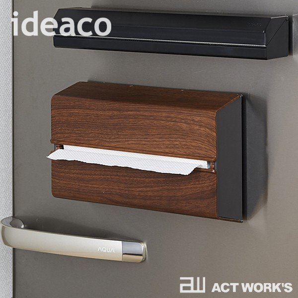 ideaco ウォールPT ウッドパターン WALL PT WOOD（木目調） ペーパータオルケース イデアコ キッチンペーパー 台所 洗面台 化粧室 通販 LINEポイント最大0.5%GET ...
