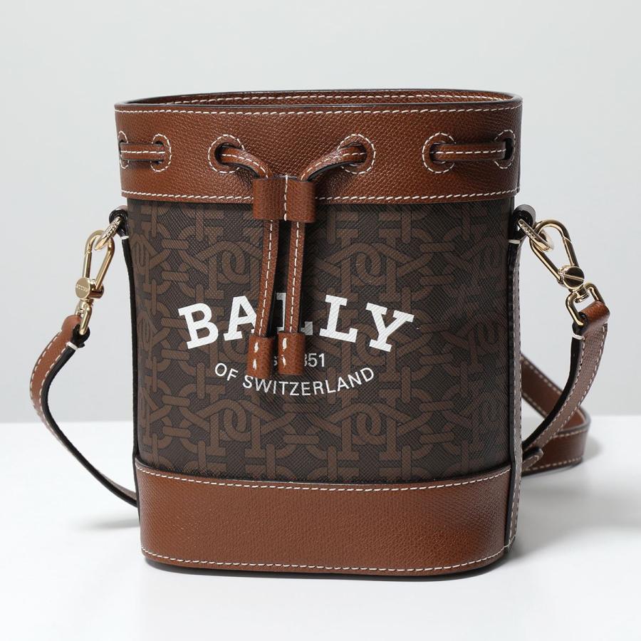 BALLY バリー ショルダーバッグ CLEOH XS.TML レディース クロスボディ モノグラム ロゴ ポシェット 巾着型 ドロー ...