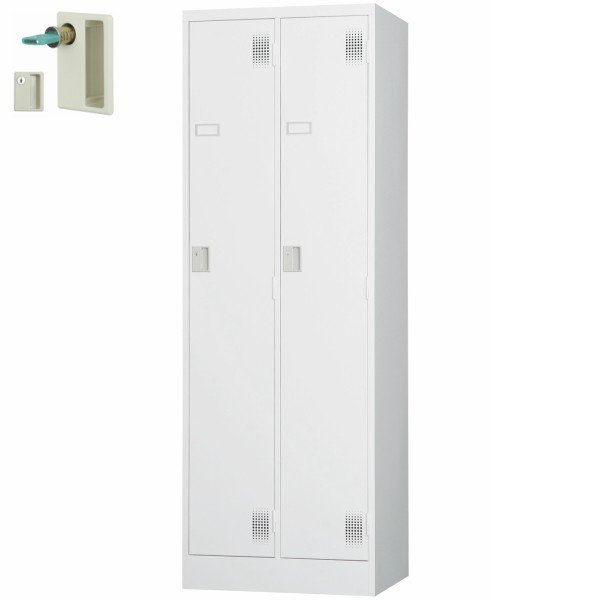 ロッカー 2人用 TLK-N2 鍵付き スチール製 オフィス家具 スチールロッカー 更衣ロッカー グリーン購入法適合商品 日本製 車上渡し 通販 LINEポイント最大0.5%GET ...