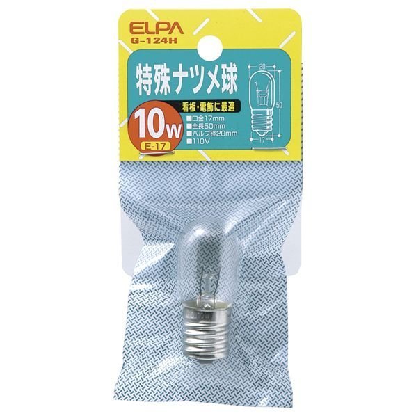 特殊ナツメ T20 10W G-124H ELPA [ナツメ] | LINEショッピング