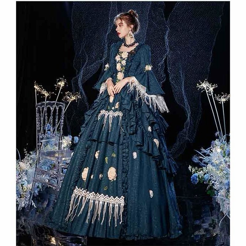 貴婦人 貴族 ドレス 中世ヨーロッパ お姫様 女王様ドレス ロングドレス