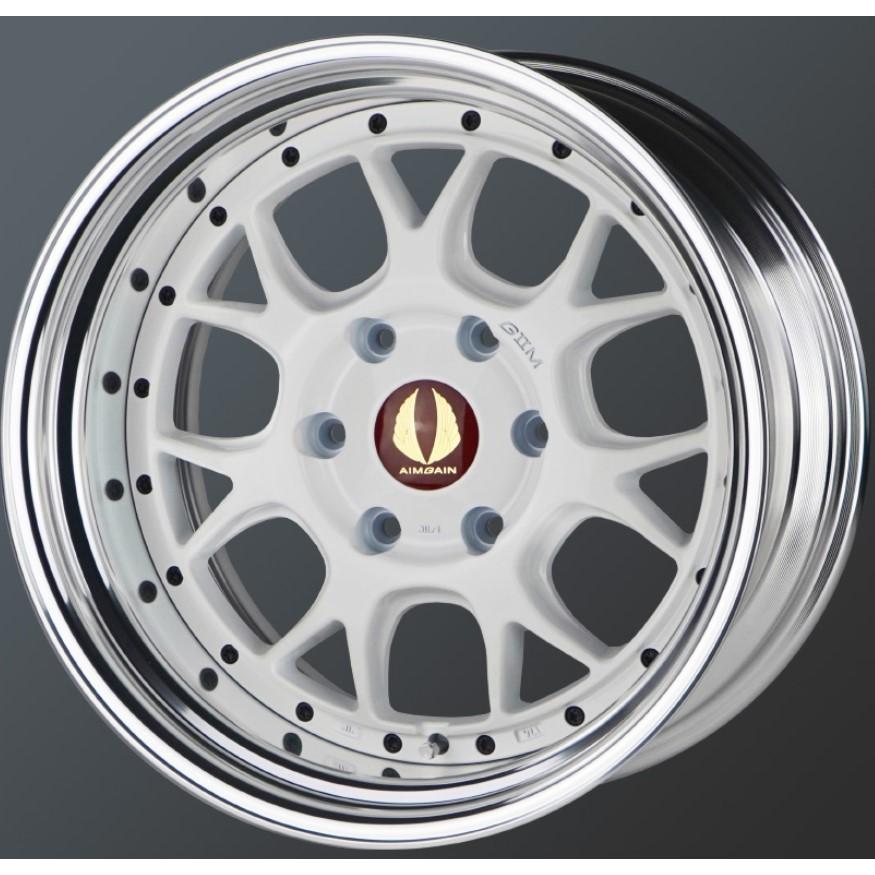 エイムゲイン(AIMGAIN) G2M ホワイト 19インチ【厳選輸入225/40R19ホイールタイヤセット】200系ハイエースに最適〈タイヤ ...