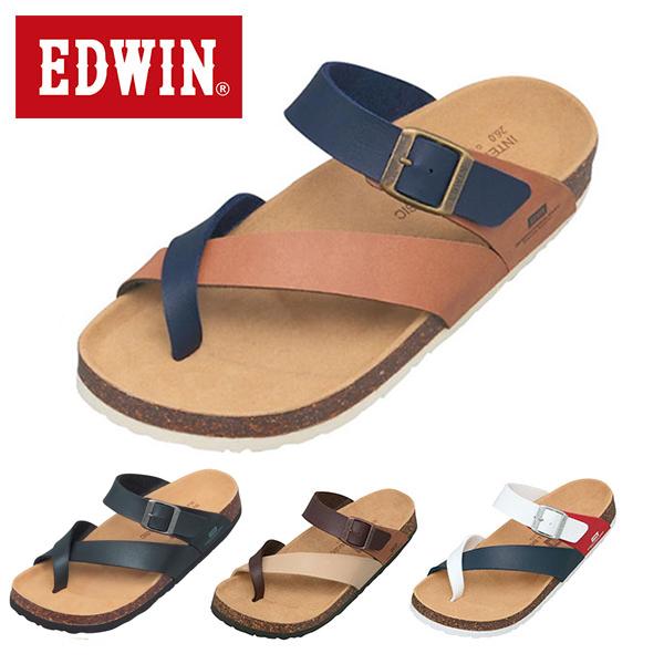 エドウィン トングサンダル EDWIN メンズ 天然コルク コンフォートシューズ 靴 ネイビー 紺 EB1003 | LINEブランドカタログ