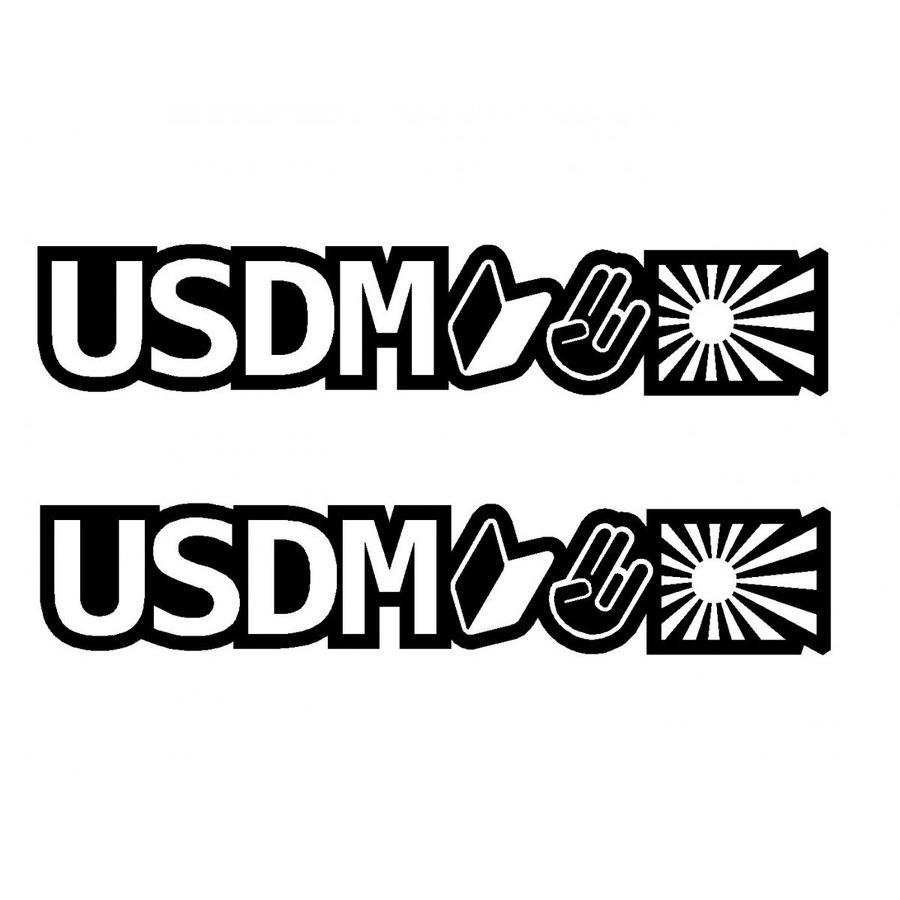 USDM ロゴ カッティングステッカー 初心者マーク ショッカー 旭日旗・日章旗 2枚セット 選べる3サイズ | LINEブランドカタログ