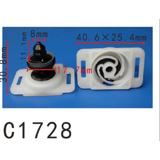 プッシュ リベット FORD系 ドア用 PF-C1728 10個 , 納期4日程度 通販 LINEポイント最大0.5%GET | LINEショッピング