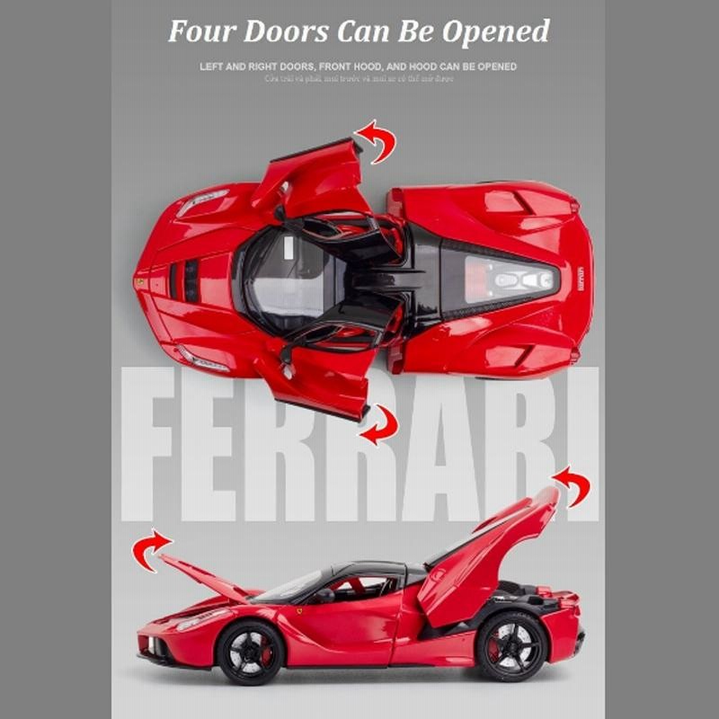 ラ・フェラーリ laferrari 1/22 ミニカー 全3色 ライト点灯 ラ・フェラーリ laferrari 1/22 ミニカー 全3色 ライト点灯