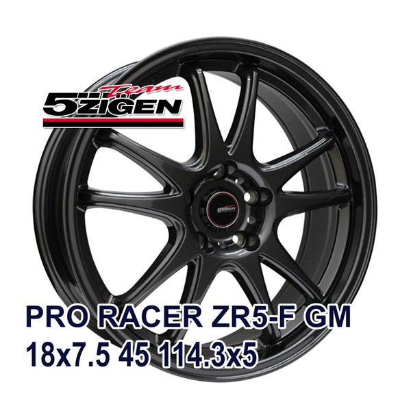 【4枚セット】 5ZIGEN PRO RACER ZR5-F 18x7.5 +45 114.3x5 GM | LINEブランドカタログ