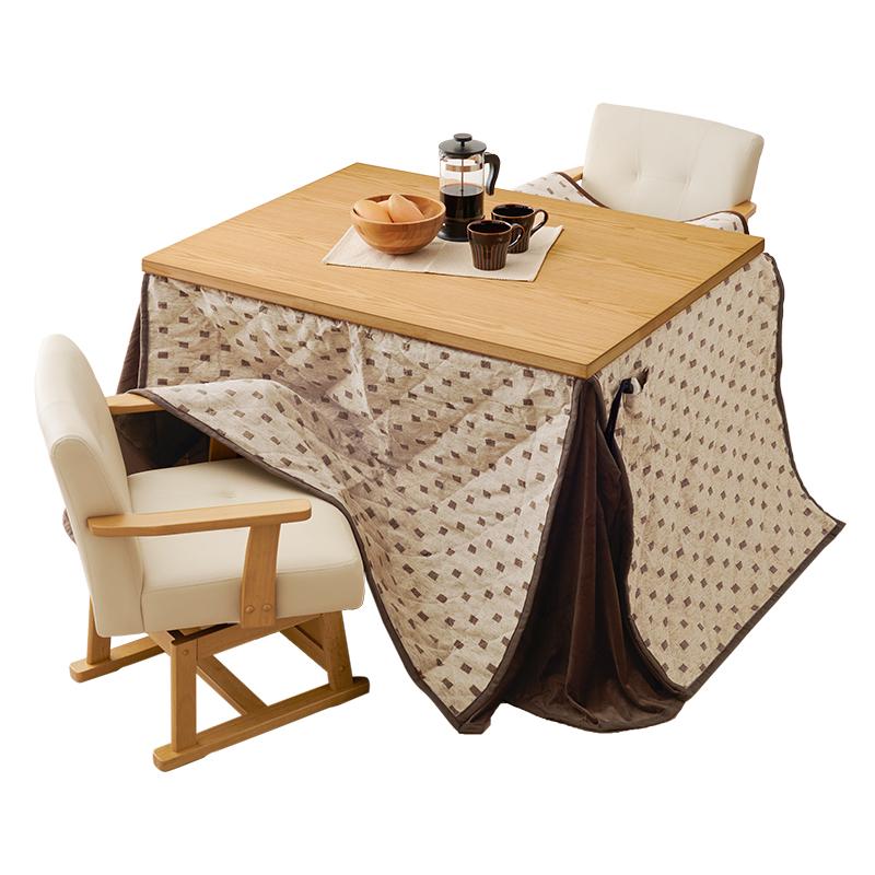 HAGIHARA ハギハラ ダイニングこたつ 幅105cm ふとん・チェア4点セット KOT-7311NA-105+トルタ+KC-7589NA | LINEブランドカタログ