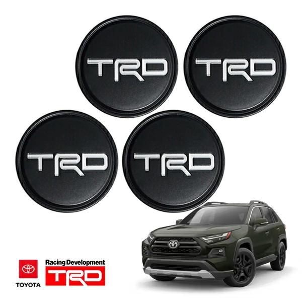 USトヨタ純正 TRD OFF-ROAD 18インチホイール センターキャップ PT280-42200-02(マットブラック/ホワイトロゴ ...