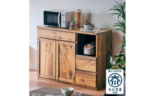 【Chatra／チャトラ 幅120cmカウンター ナチュラル】★シンプルでお部屋に合わせやすいカウンターボード | LINEブランドカタログ