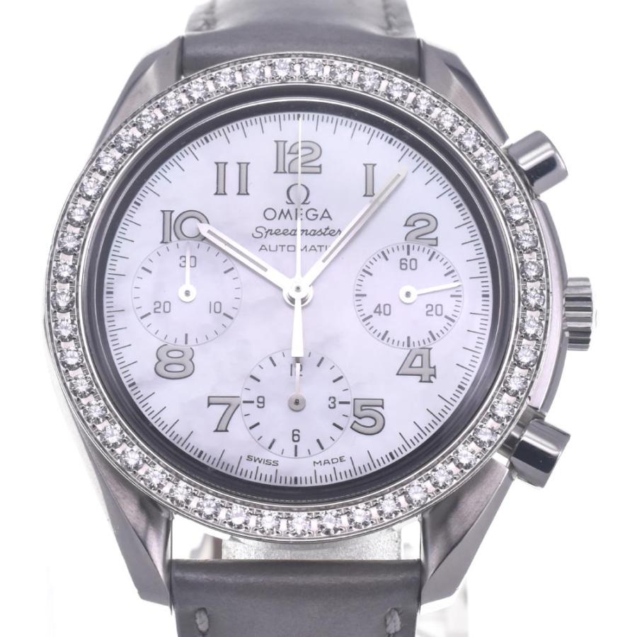 オメガ OMEGA 3815.70.56 スピードマスター リデュースド ベゼル ダイヤ 自動巻き レディース 良品 保証書付き G# ...