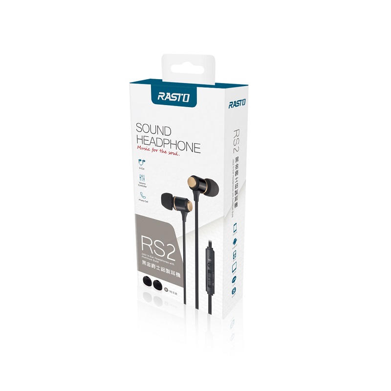 RASTO RS2 黑金爵士入耳耳機推薦 | 家樂福線上購物 | LINE購物
