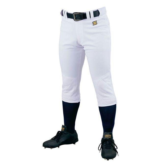 ゼット ZETT 野球 MECHAPAM ユニフォーム 少年用 レギュラーパンツ ヒザ2重補強 BU2282P 1100 ホワイト ...