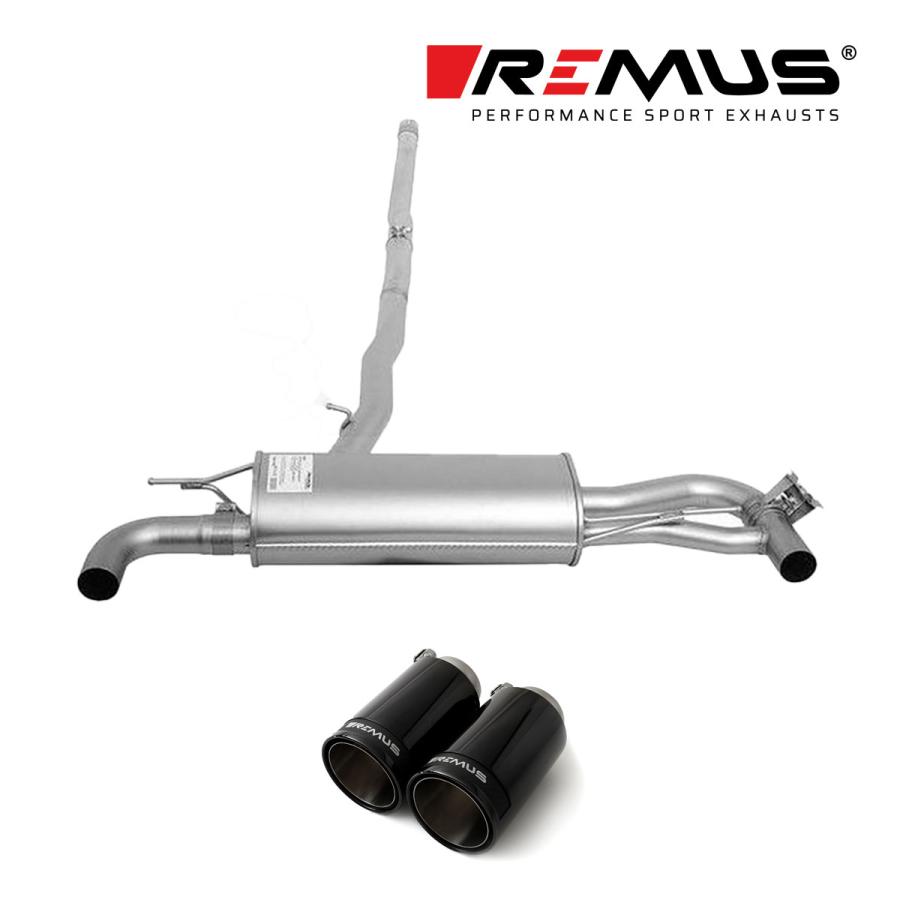 REMUS レムス キャタバック ミニ F54 JCW クラブマン/F60 JCW クロスオーバー用 Φ98 ストリートレース ブラック ...