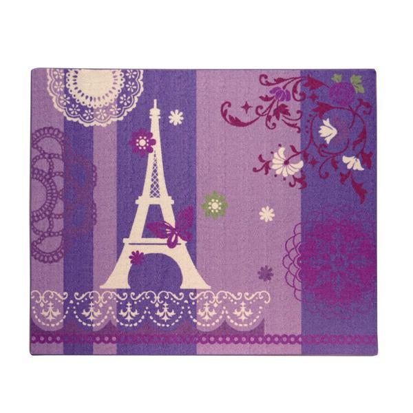 (タイムセール中) デスクカーペット 約110×133cm おしゃれ 女の子 エッフェル柄 | LINEブランドカタログ