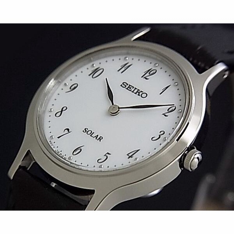 SEIKO セイコー ソーラー時計 ペアウォッチ 腕時計 ブラック SEIKO セイコー ソーラー時計 ペアウォッチ 腕時計 ブラック