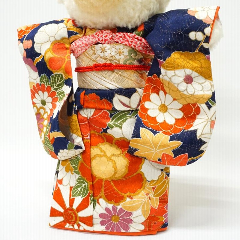 着物ベア Lサイズ 29cm KIMONO OBI Bear 日本製 ぬいぐるみ 着物ベア Lサイズ 29cm KIMONO OBI Bear 日本製 ぬいぐるみ