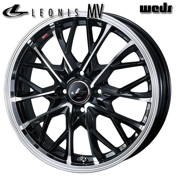 Weds LEONIS ウェッズ レオニス MV 17インチ 6.5J 4H100 +42 PBMC アルミホイール単品 4本セット 送料無料 | LINEブランドカタログ