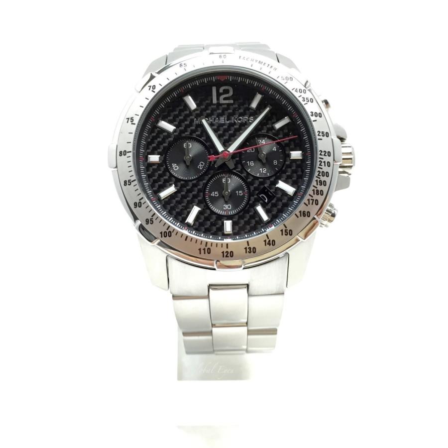MICHAEL KORS マイケルコース メンズ クロノグラフ ステンレス ウォッチ MK8172 シルバー ギフト プレゼント | LINE ...