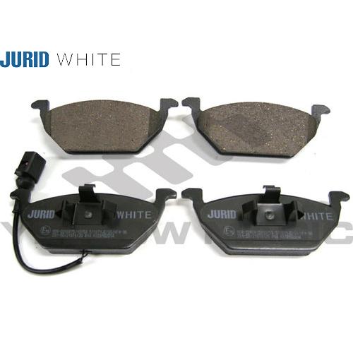 【JURID WHITE】 フロントセラミックブレーキパッド(低ダスト/センサー付) [VW,フォルクスワーゲン,GOLF5,ゴルフ ...