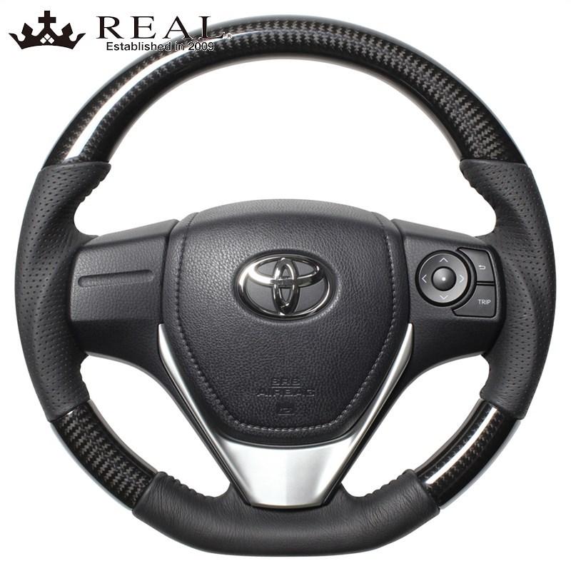 カローラフィールダー ステアリング 160系 H24/5- ブラックカーボン REAL(レアル) E160-BKC-BK | LINEブランドカタログ