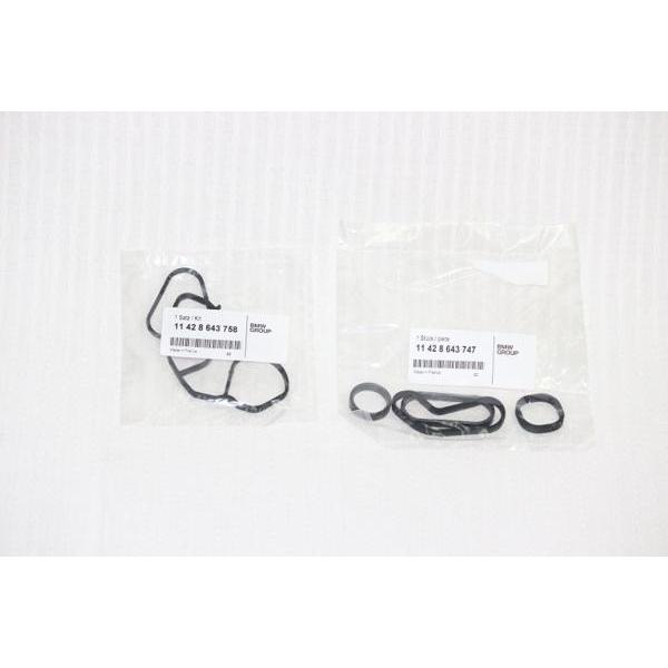 新品 BMW MINI オイルフィルターヘットガスケット オイルクーラーガスケット 11428643747 11428643758 ポスト投函 ...