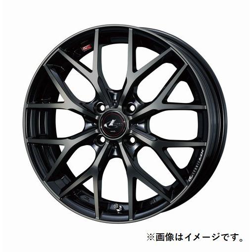 個人宅発送可能 ウエッズ Weds 17X6.5J +42 4穴 PCD100 PBMC/TI ホイール 1本 LEONIS MX レオニス・エムエックス (37411) | LINEブランドカタログ