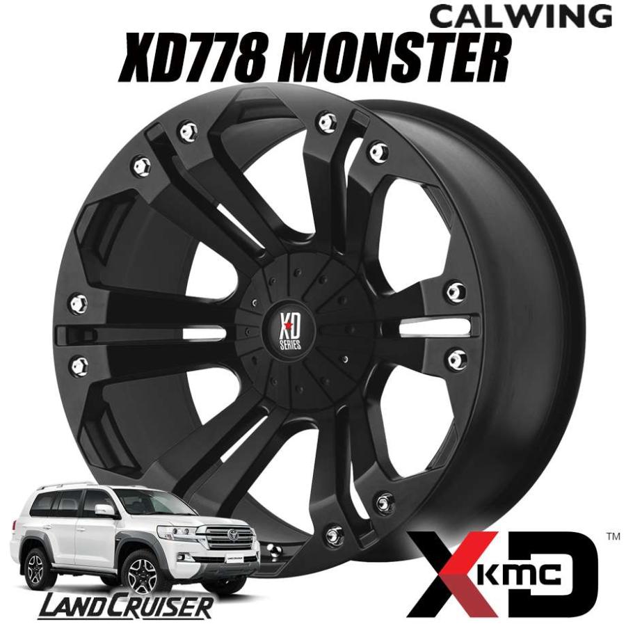 100/200系 ランドクルーザー ホイール XD778 MONSTER マットブラック 20X9.0J+35 5X139.7/150 1本 KMC | LINEブランドカタログ