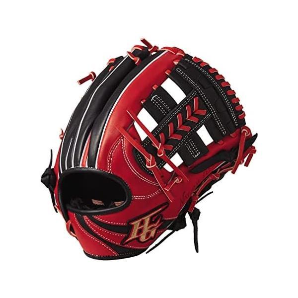 HI-GOLD(ハイゴールド） ソフトボール・軟式用グラブ BASIC Customer BSG-9750 (レッドオレンジ×ブラ D-4 ...