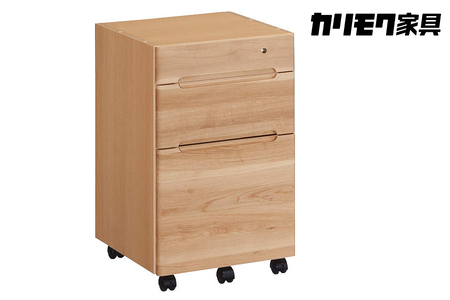 カリモク家具『ワゴン：クリアネル』SW8000 [1318] 収納 カリモク karimoku デスクワゴン 引出し オーク 幅 42.8cm 奥行 44.9cm 高さ 67.4cm 国産 ...
