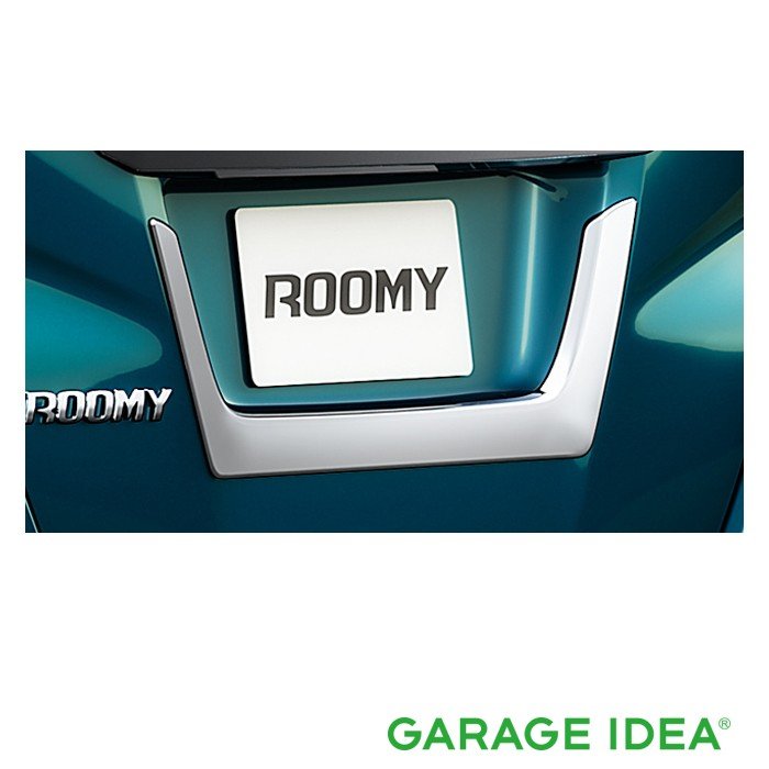 TOYOTA トヨタ 純正 アクセサリー ROOMY ルーミーリヤライセンスガーニッシュ （メッキ） 08405-B1050 M900A ...