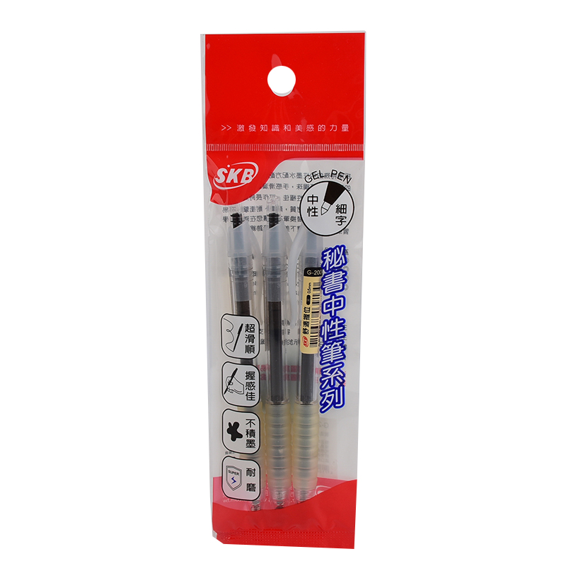 SKB G-2001(0.5)自動中性筆3入推薦 | 家樂福線上購物 | LINE購物