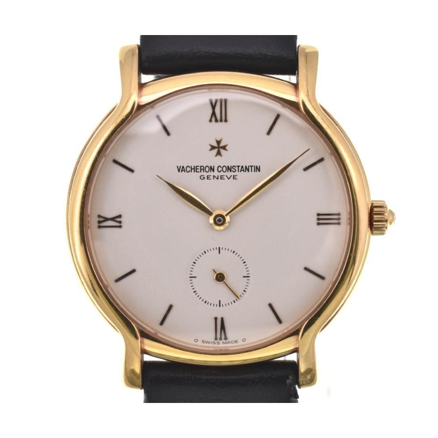 ☆良品【VACHERON CONSTANTIN】ヴァシュロン・コンスタンタン リール スモールセコンド K18YG/レザー 92060 ...