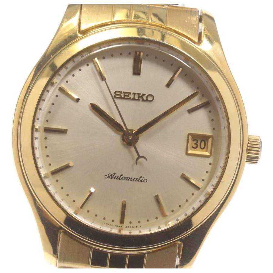 【SEIKO】セイコー メカニカル デイト 裏スケ 4S35-8000 自動巻き メンズ | LINEブランドカタログ