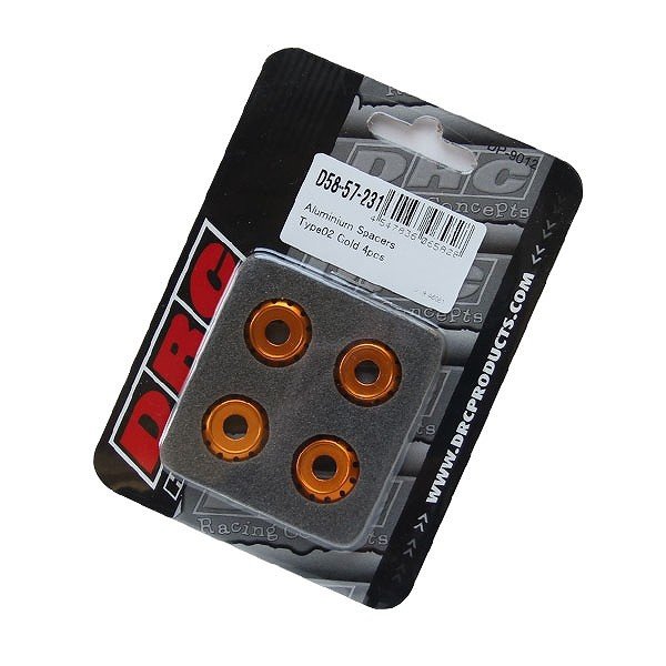 DRC ダートフリーク D58-57-231 アルミスペーサー Ф18 M6用 タイプ02 ゴールド 4個 通販 LINEポイント最大0.5 ...