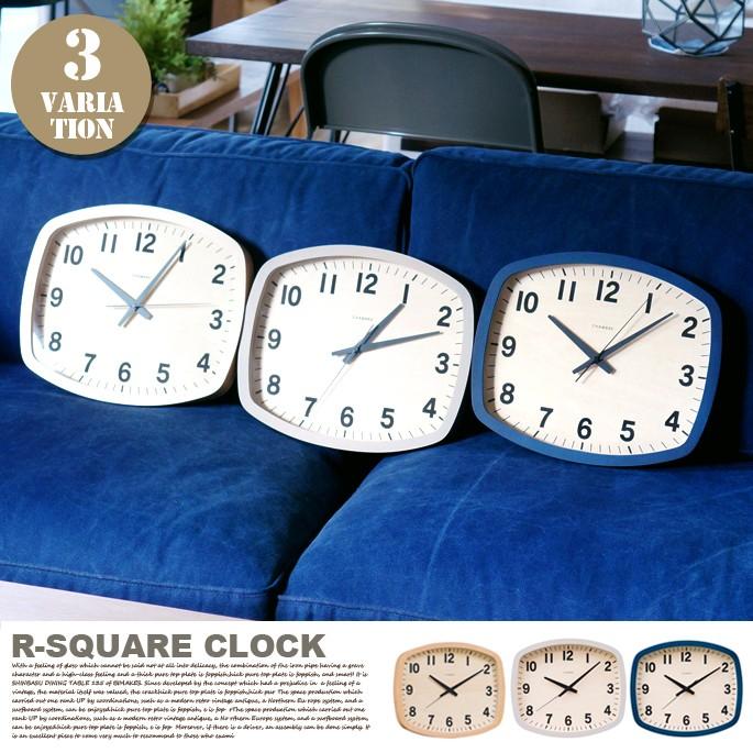 掛け時計 電波時計 シャンブル アールスクエアクロック CHAMBRE R-SQUARE CLOCK CH-028 インターゼロ INTERZERO | LINEブランドカタログ