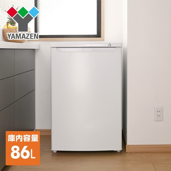 冷凍庫 家庭用 86L 小型 前開き 前開き式ノンフロン 1ドア 右開き YF-U91 W ノンフロン冷凍庫 1ドア冷凍庫 家庭用冷凍庫 冷凍ストッカー ストッカー 冷凍食品 通販 LINE ...