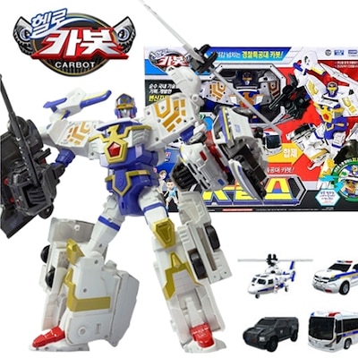 [ハロー カーボット] Hello Carbot K カプ (K Cops) 警察特攻隊 4段合体 変身ロボット へんしんロボット 韓国 ...