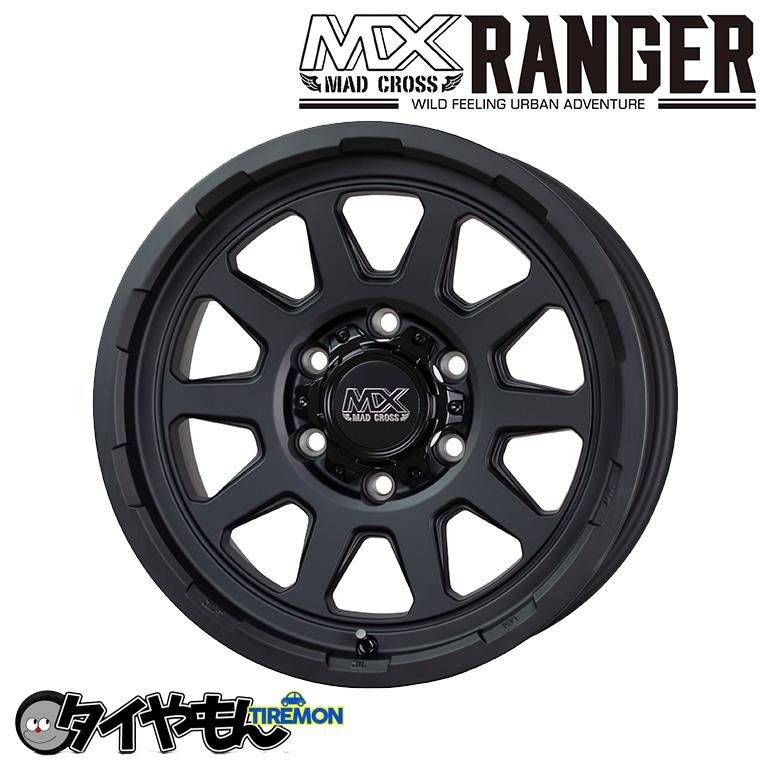 マッドクロス レンジャー MX 16インチ 6H139.7 6.5J +38 1本 ホイール マットブラック オフロード アウトドア | LINEブランドカタログ