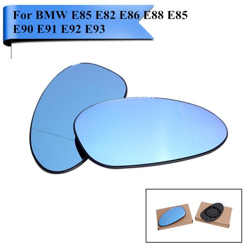 BMW ブルーサイドミラー ドアミラーガラス 左右2セット ヘッドライト反射軽減 Z4 E85/E86 1シリーズ E82/E88 3シリーズ ...