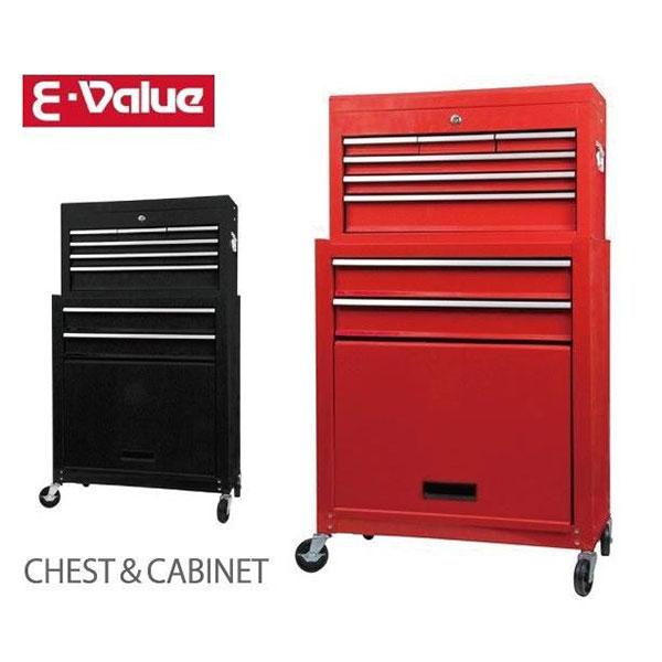E-Value 工具箱 キャビネット ETR108R(BK) 工具入れ ツールボックス チェスト 収納 ガレージ | LINEブランドカタログ
