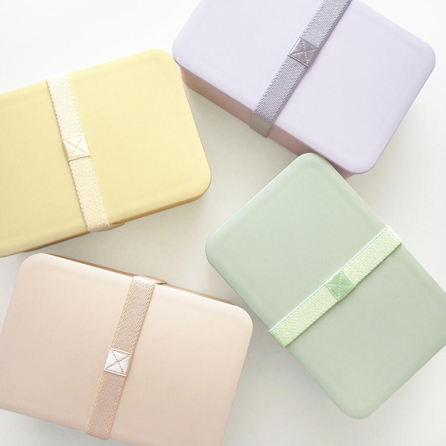 LAURIER ローリエ ランチボックス new｜お弁当箱 ランチ シンプル ピクニック 遠足 行楽 くすみカラー パステル イエロー ...