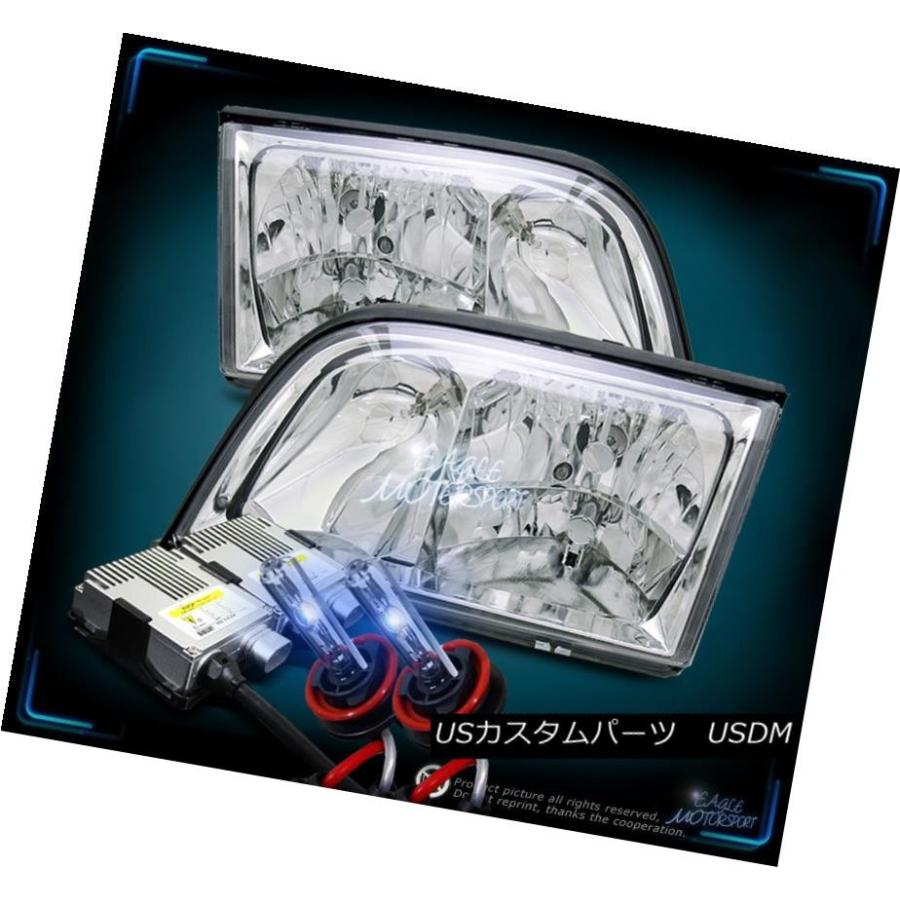 ヘッドライト 10000K HID CRYSTAL CHROME HEADLIGHTS 1992-1999メルセデスベンツW140 Sクラス ...