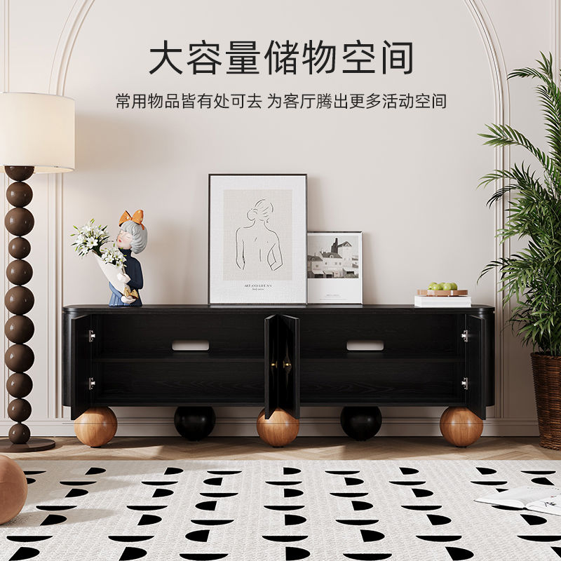 公司貨 免運 超低價 電視櫃法式四葉草實木復古電視櫃圓腳設計客廳視聽櫃黑色高端定制 快速發貨推薦 | 台灣樂天市場 | LINE購物