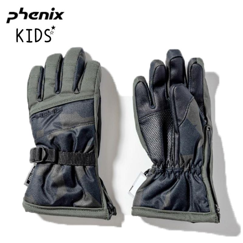フェニックス ジュニア スキーグローブ Phenix 5Finger Kid's Glove ESB22GL00 KHAKI 2022-23 子供 スキースノーボード 手袋 Phenix ...