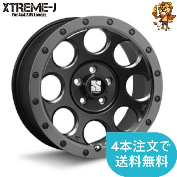 ホイールのみ1本 MLJ XTREME-J XJ03 18インチ 8.0J PCD:114.3 穴数:5 インセット:40 フラットブラック/スモークフランジ 【法人宛て発送限定 ...